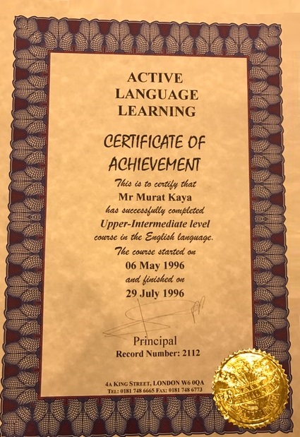 Active Language Learning « Murat KAYA – Health Care / CEO